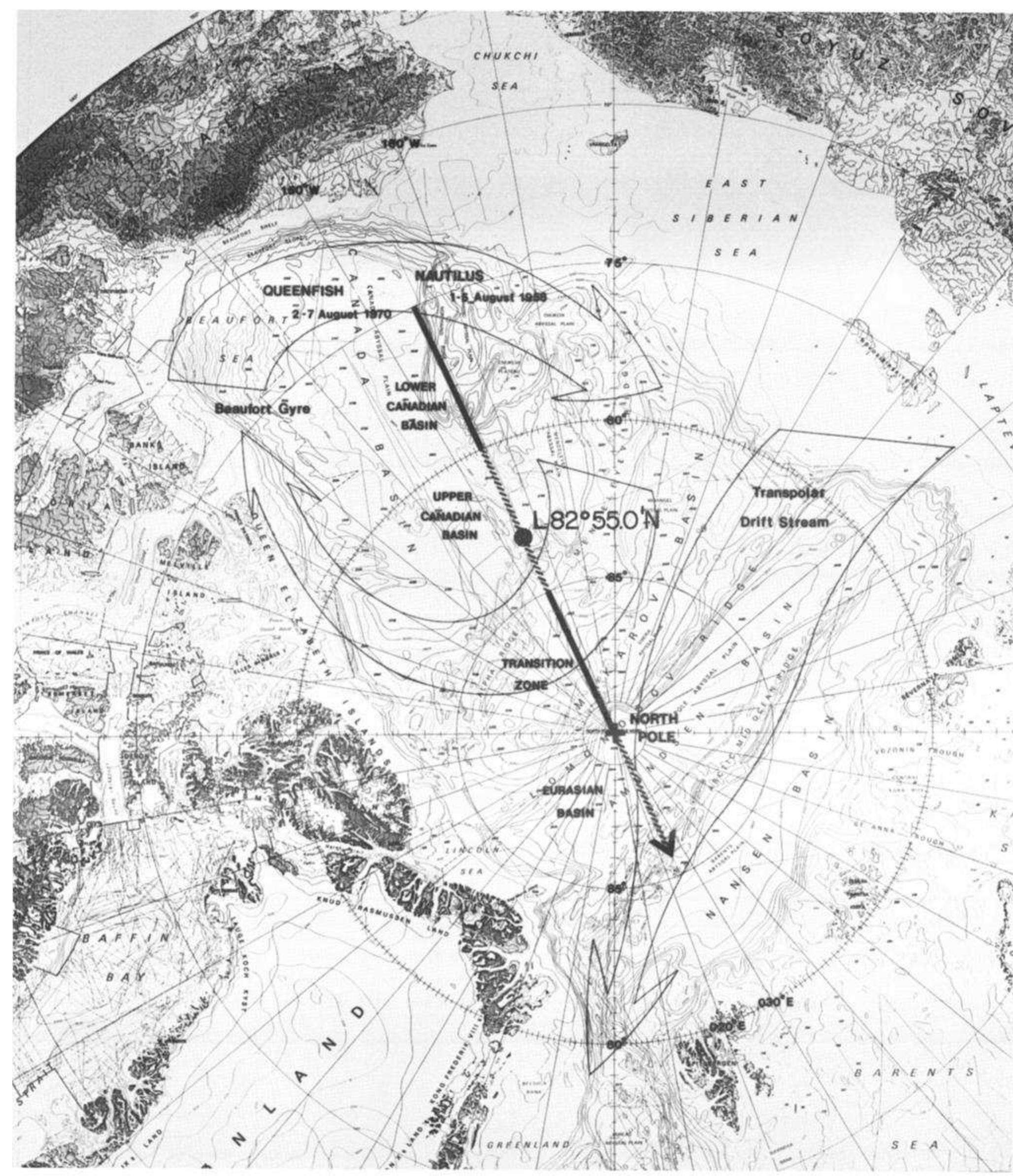 Map (adapted from canadian hydrographic service [1983])