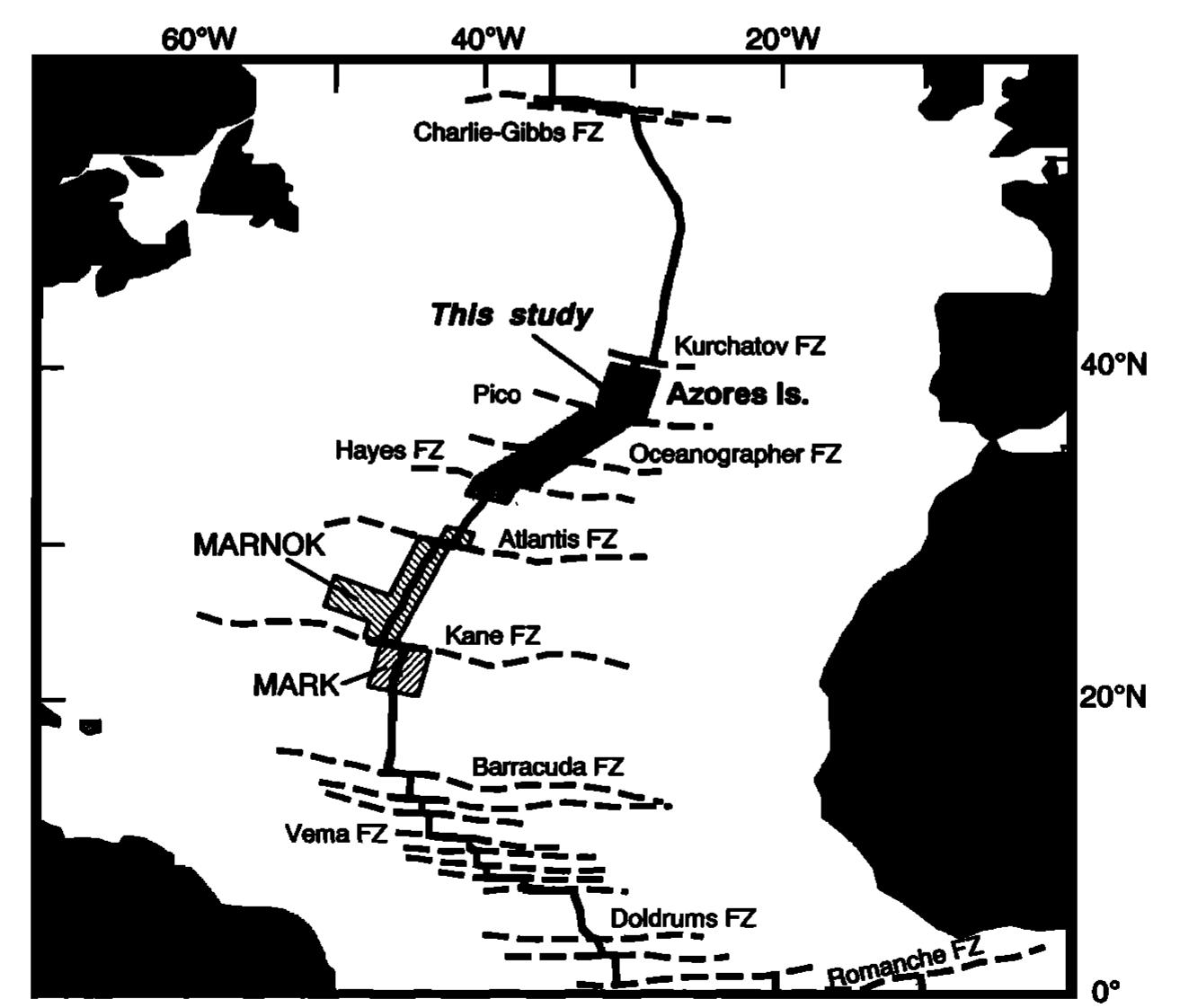 Simplified tectonic map of the northern mar showing the