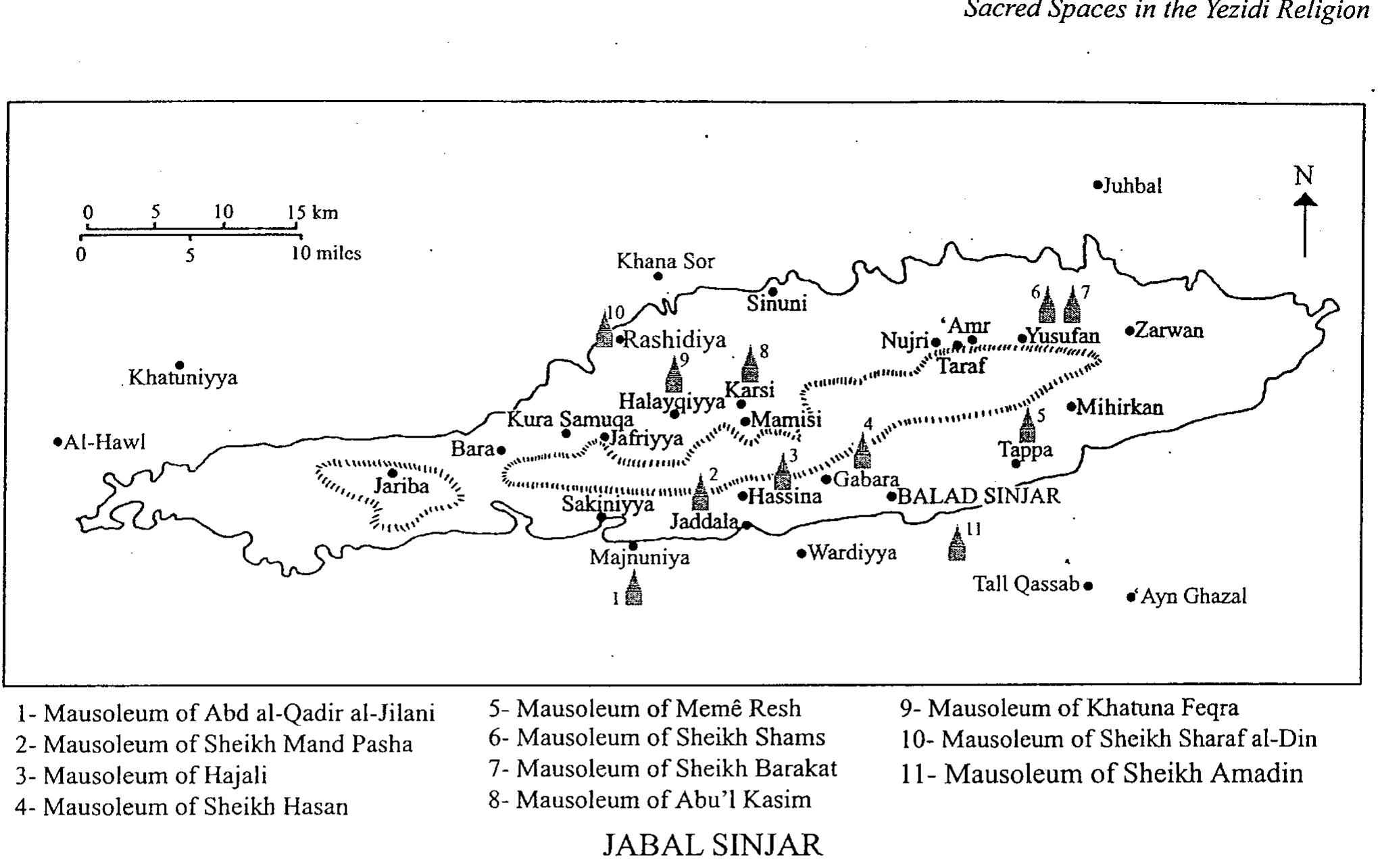 Map of jabal sinjar (b. agikyildiz, based on the map in