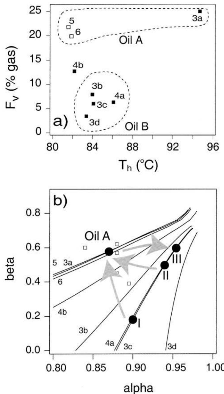 Petroleum inclusions of the alwyn field. (a) t,—f,,