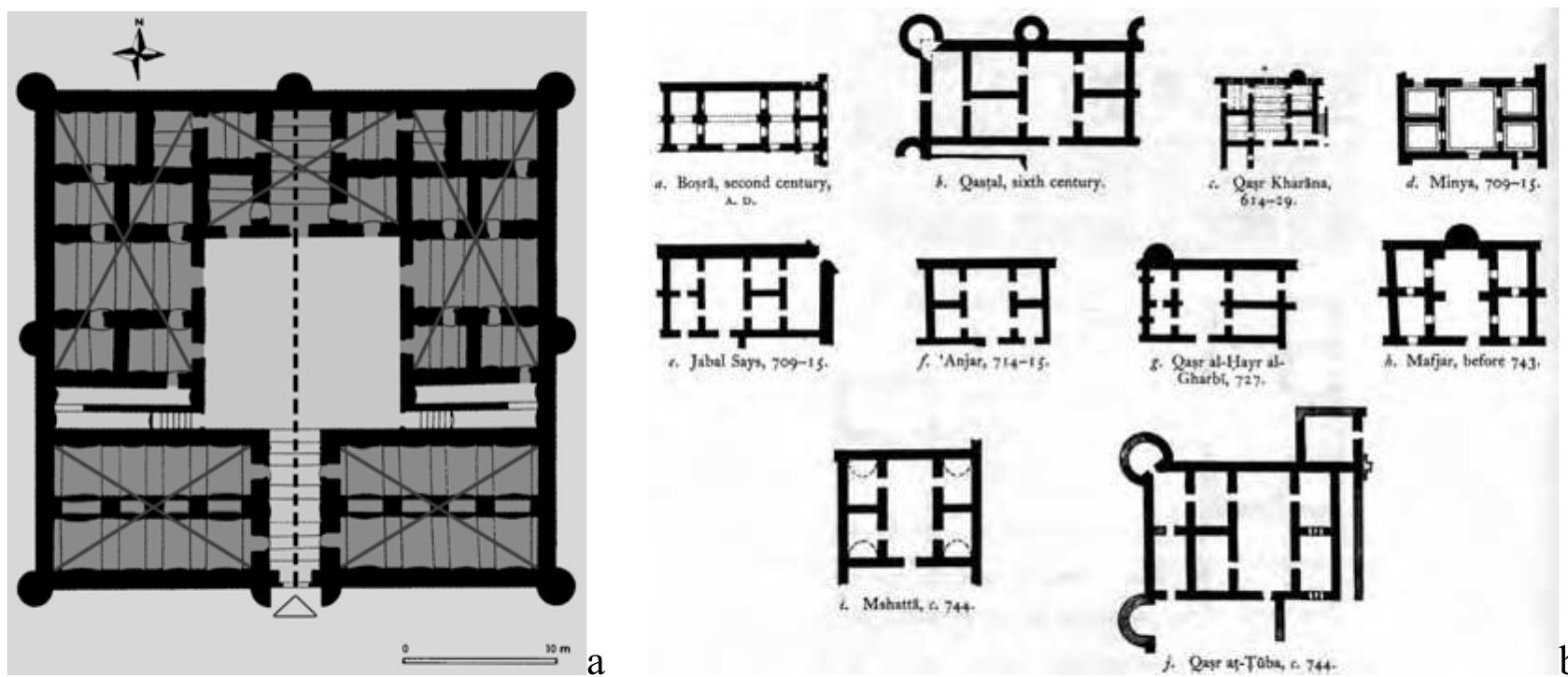 A. lan of kharana umayyad desert palace, as a model