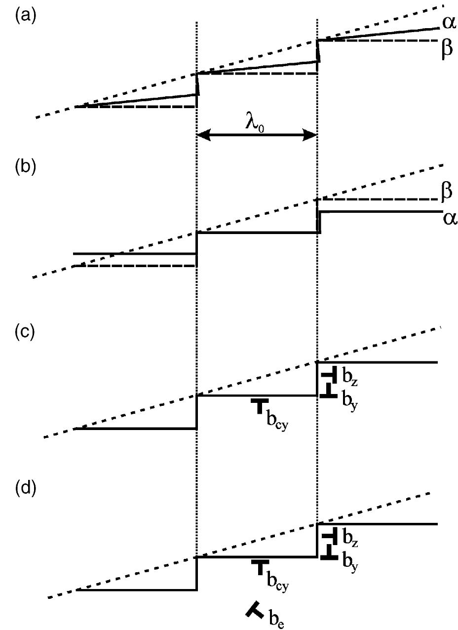 Schematic illustration of the defect configuration of the