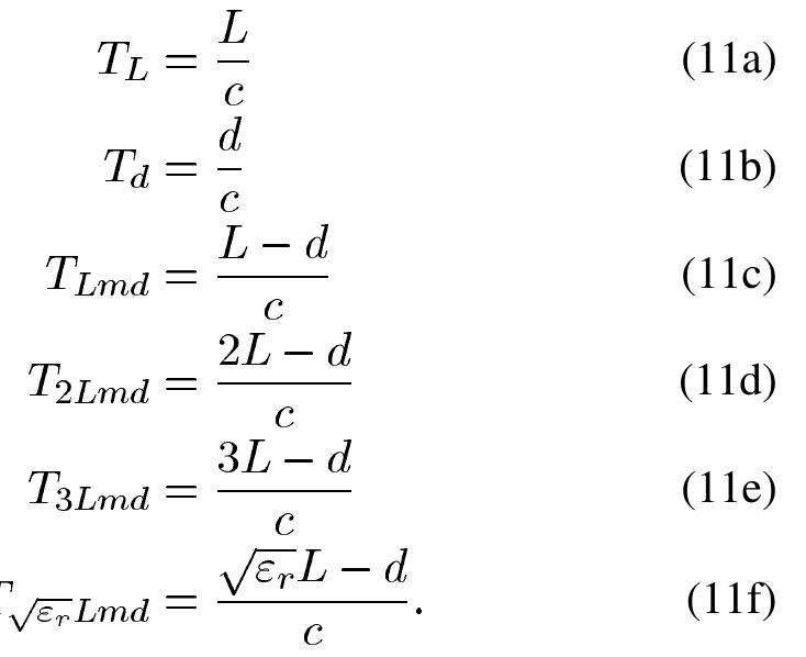 Equations (9) and (10) are retarded by a common operator
