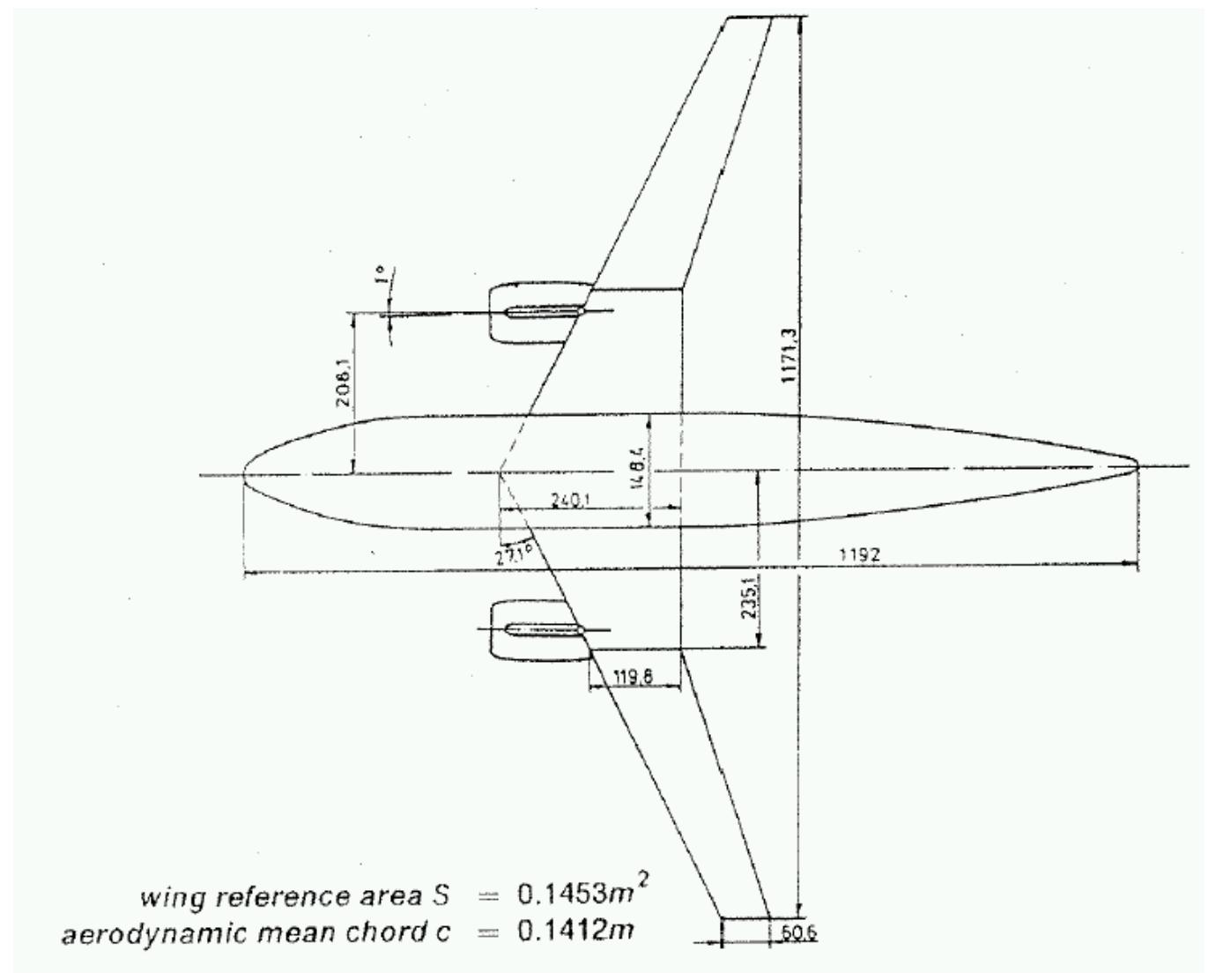 Dlr-f6 wing-body planform definition including standard