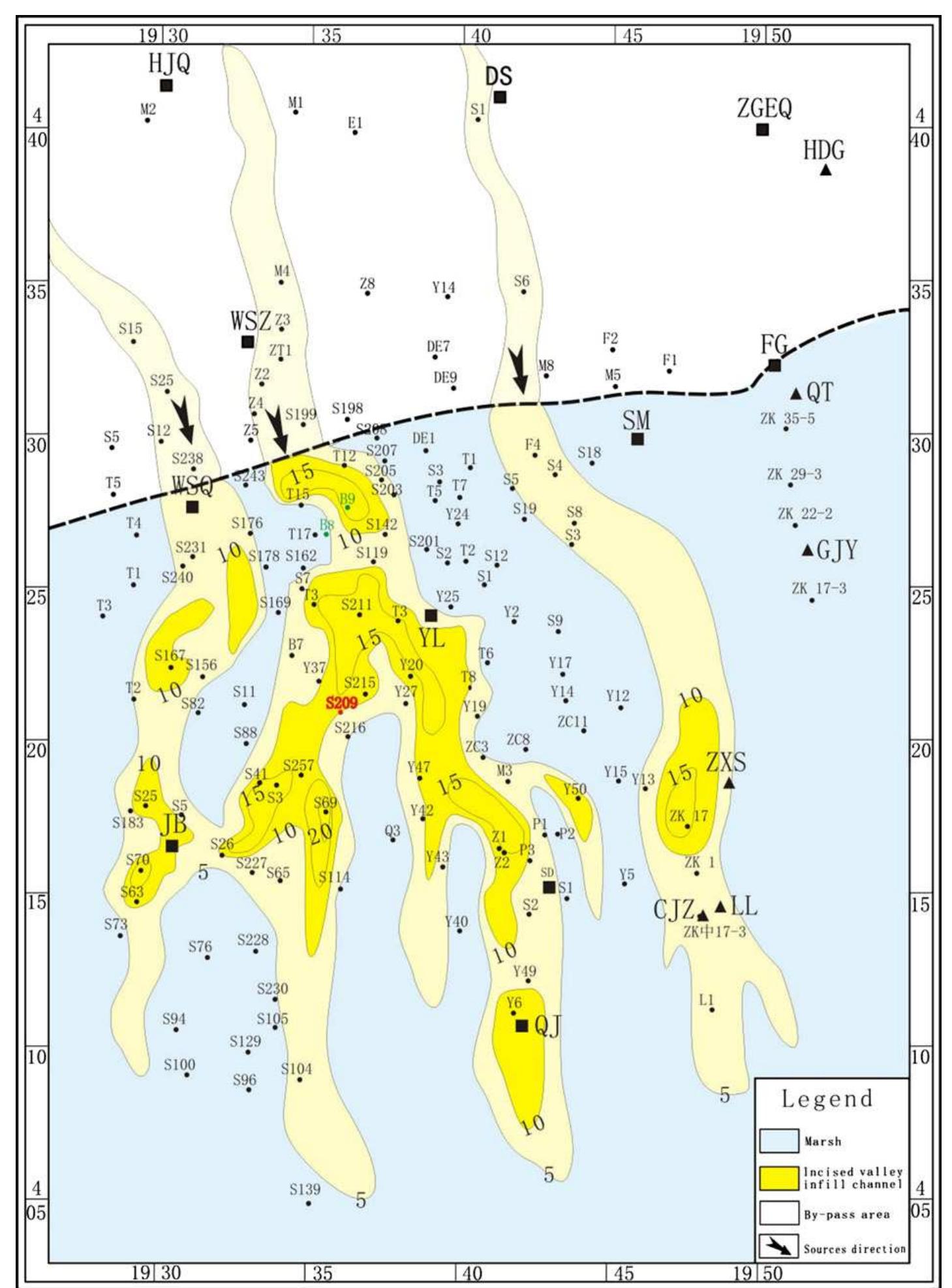 Lithofacies map and sand-body distribution characteristics