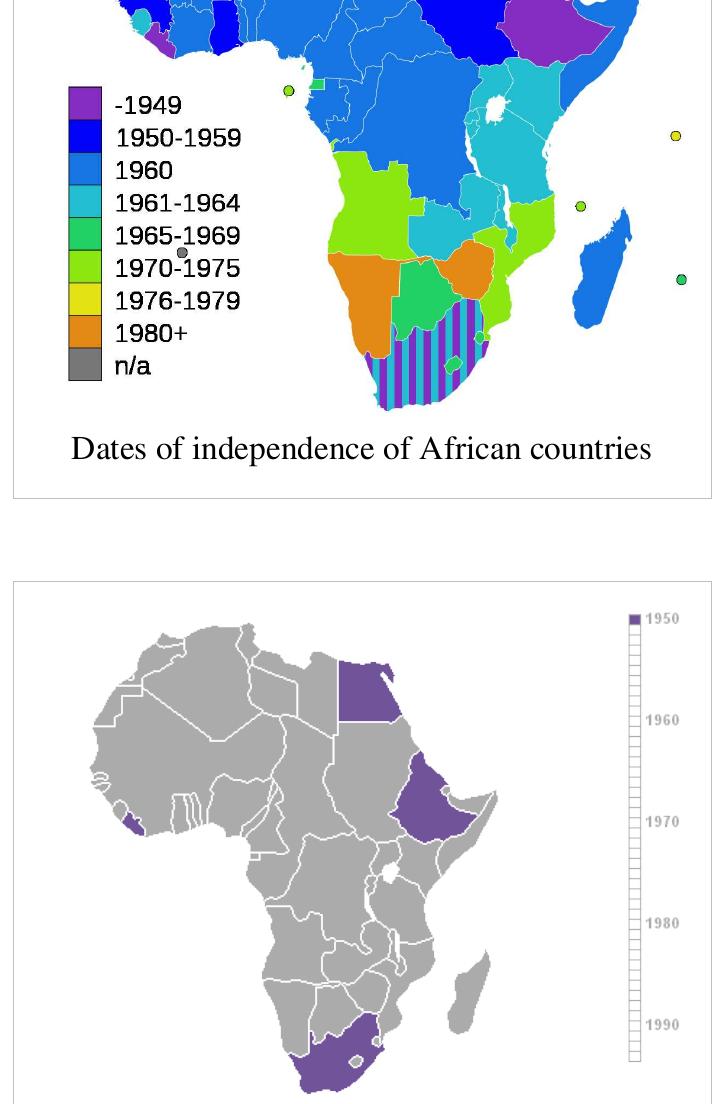 African countries in order of independence