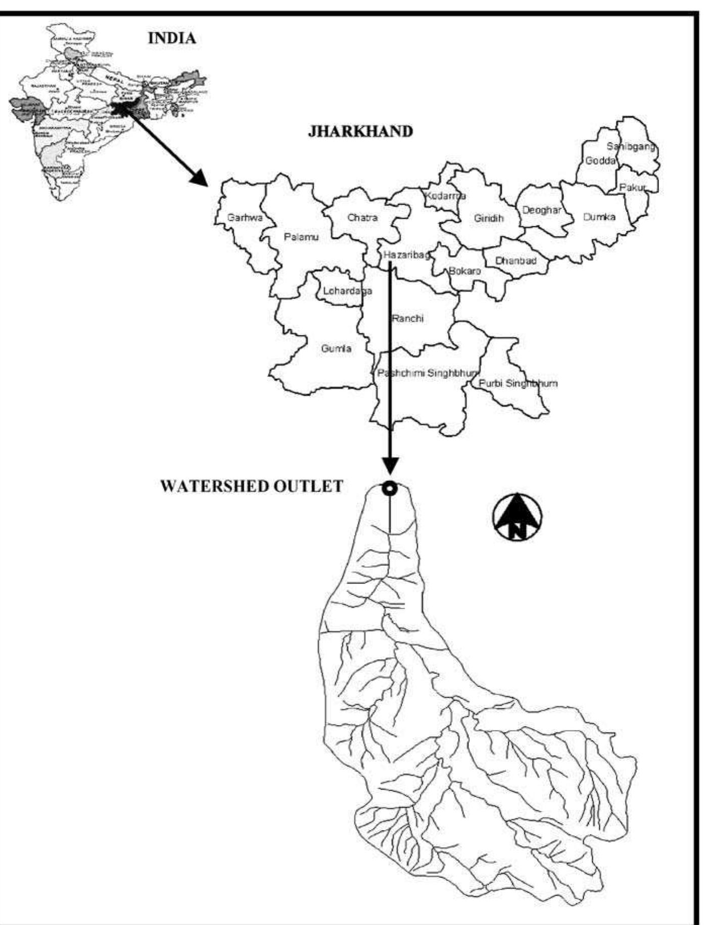 Location map of karso watershed