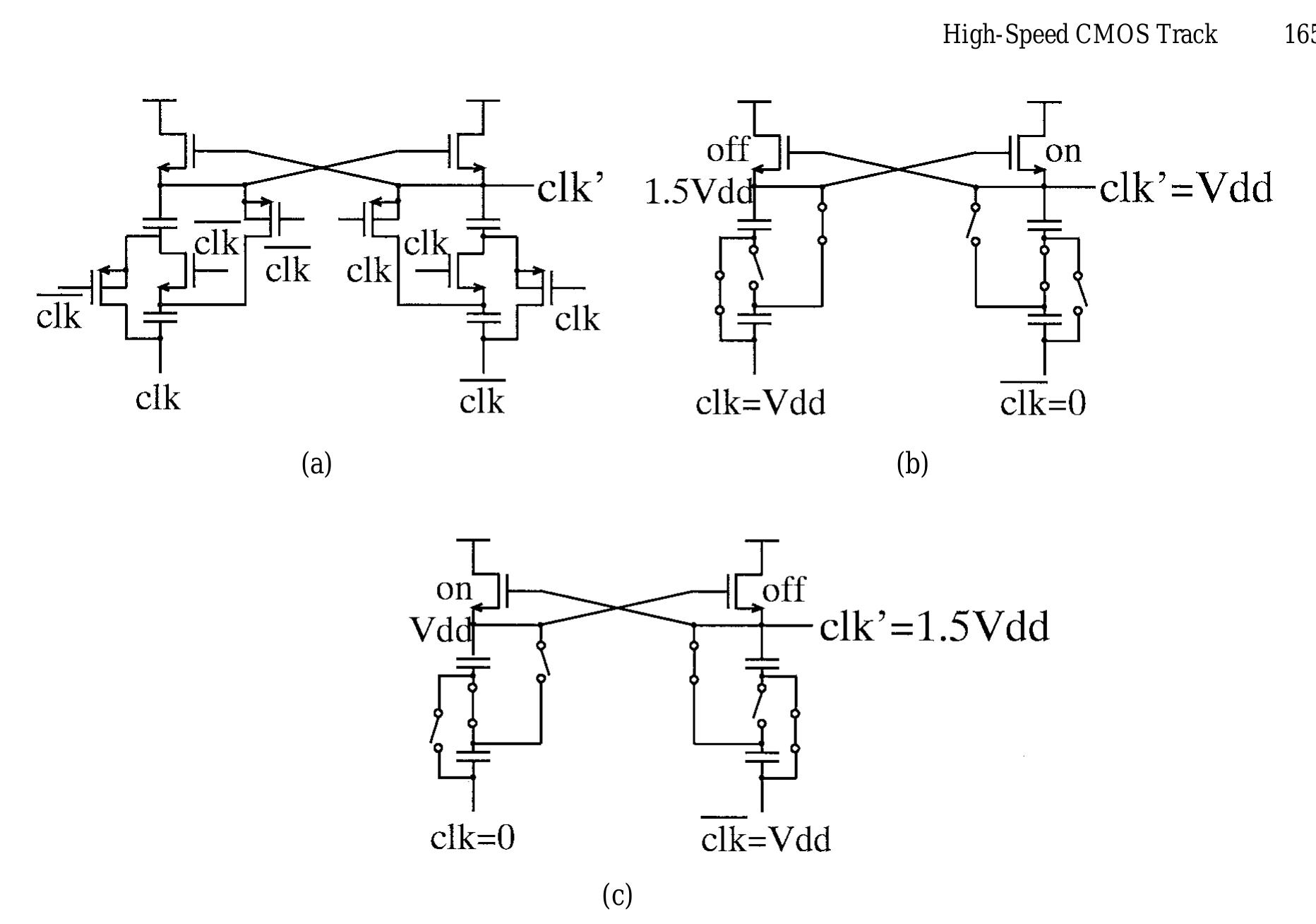 Proposed 1.5vgq generator circuit. (a) circuit diagram. (b)