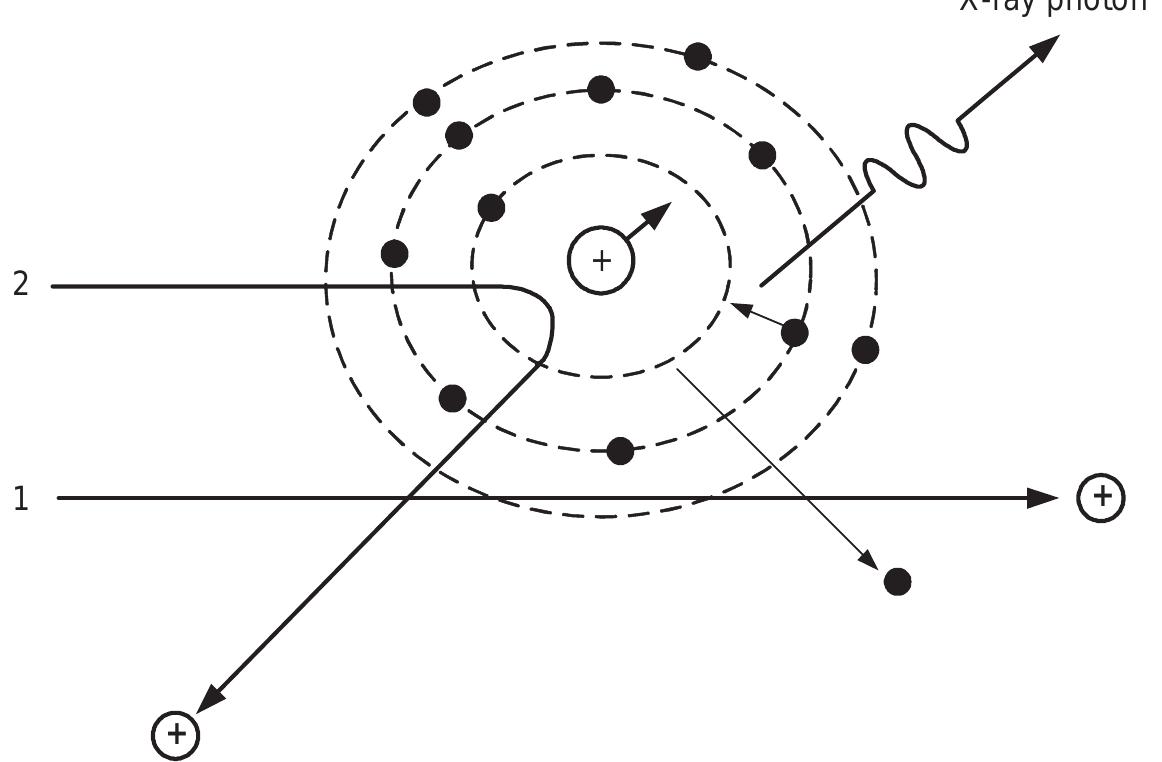 Schematic diagram showing the interactions between two high