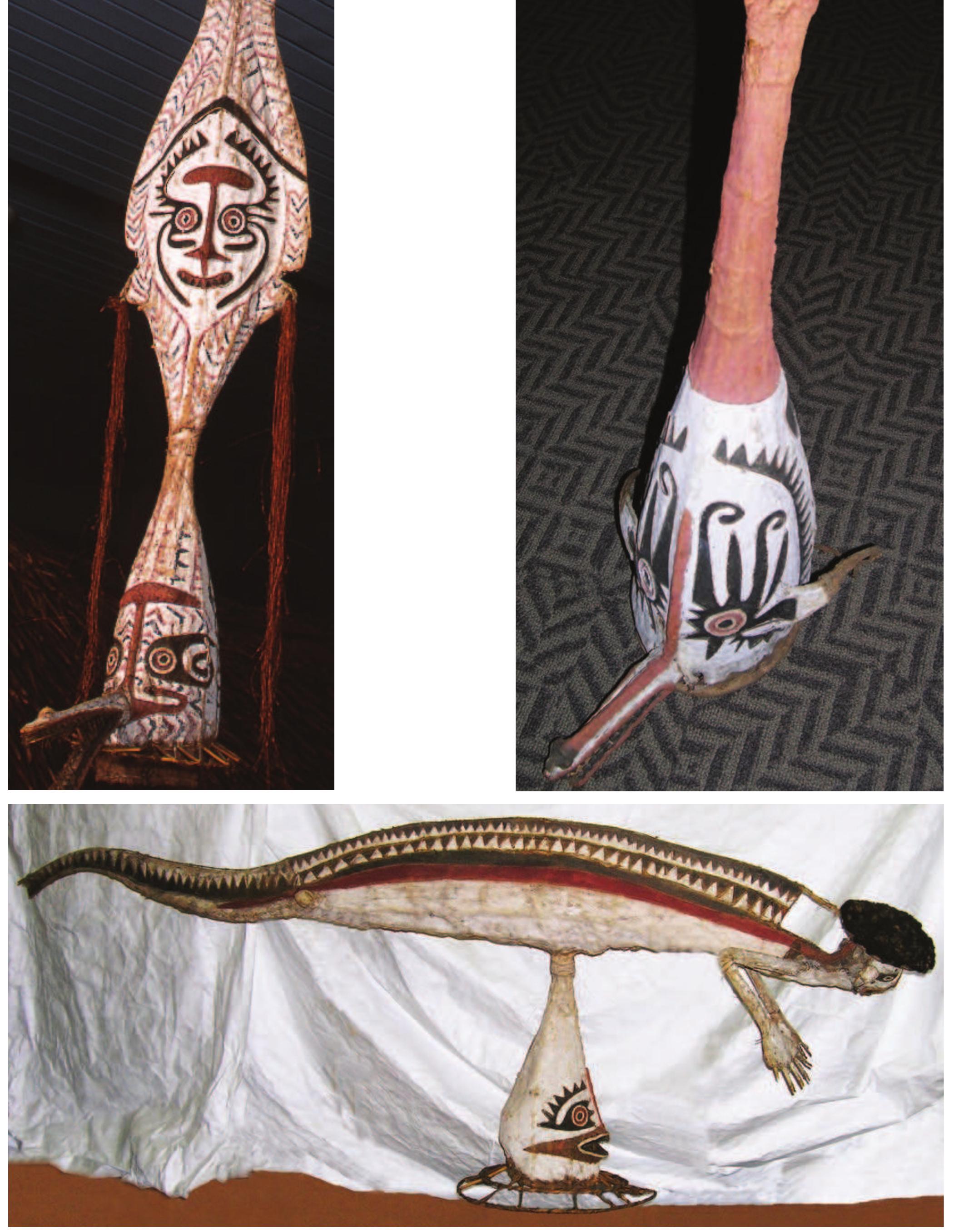 Three masks in the south australian museum; ‘old collection’