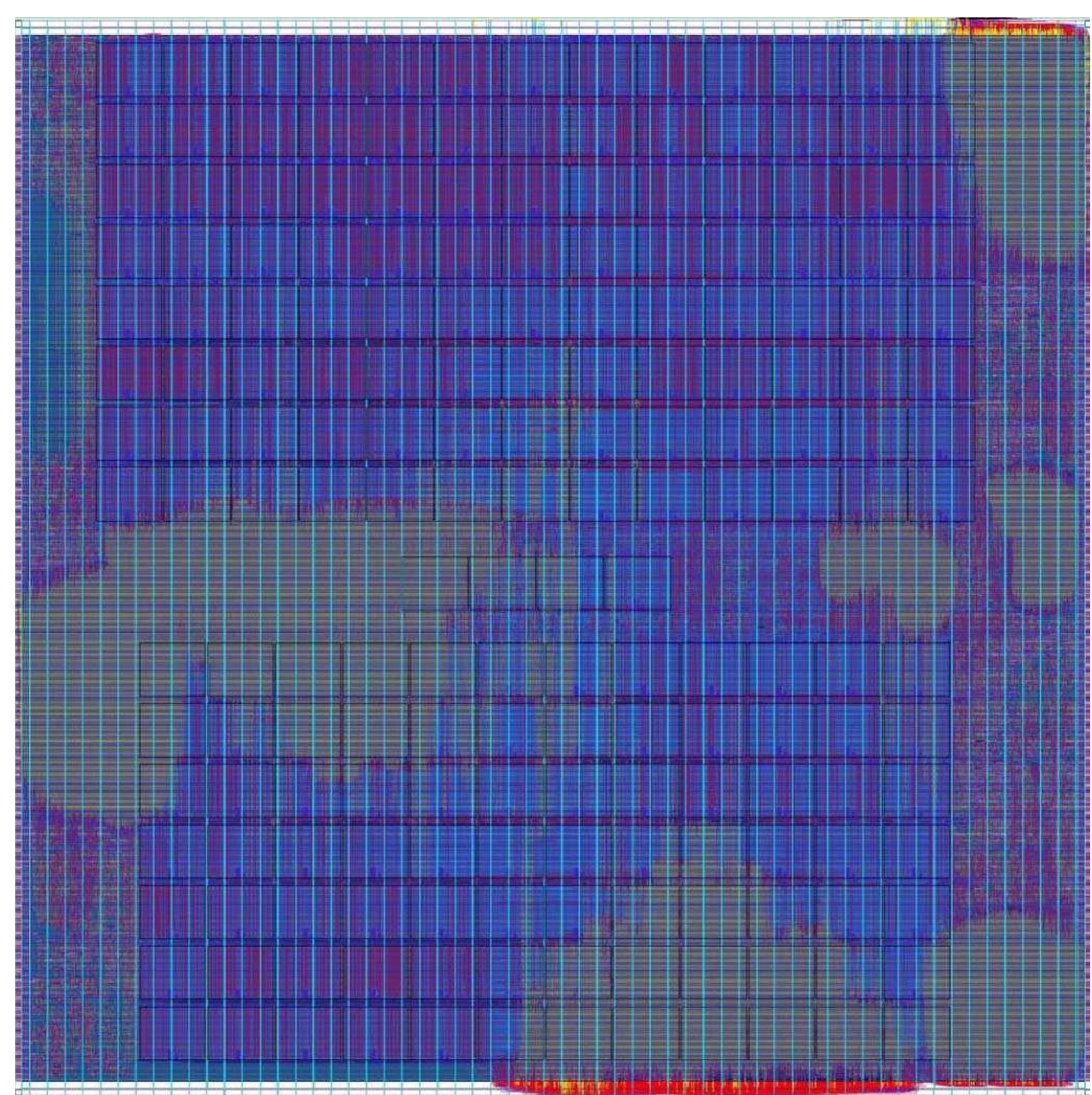 Vlsi implementation layout of the 64k fft. Vlsi implementation layout of the 64k fft.