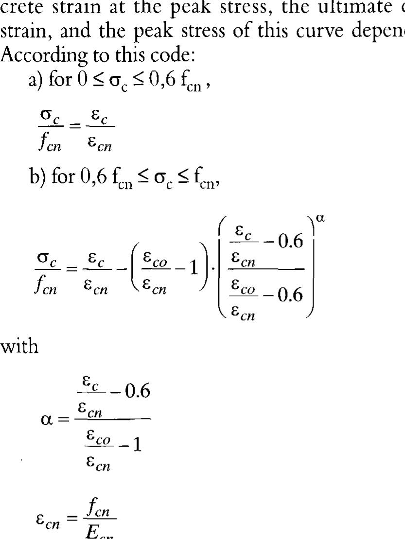 In these equations, the nominal modulus of elasticity, the