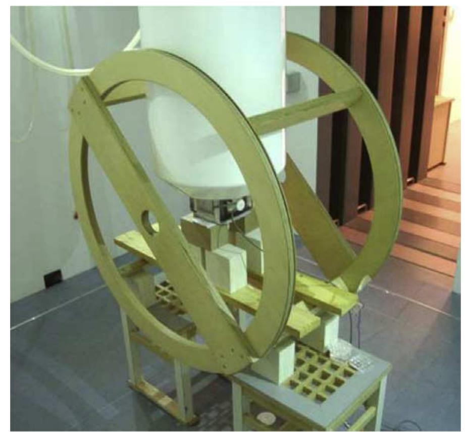 Low-field nmr setup (ptb). the polarization field generated