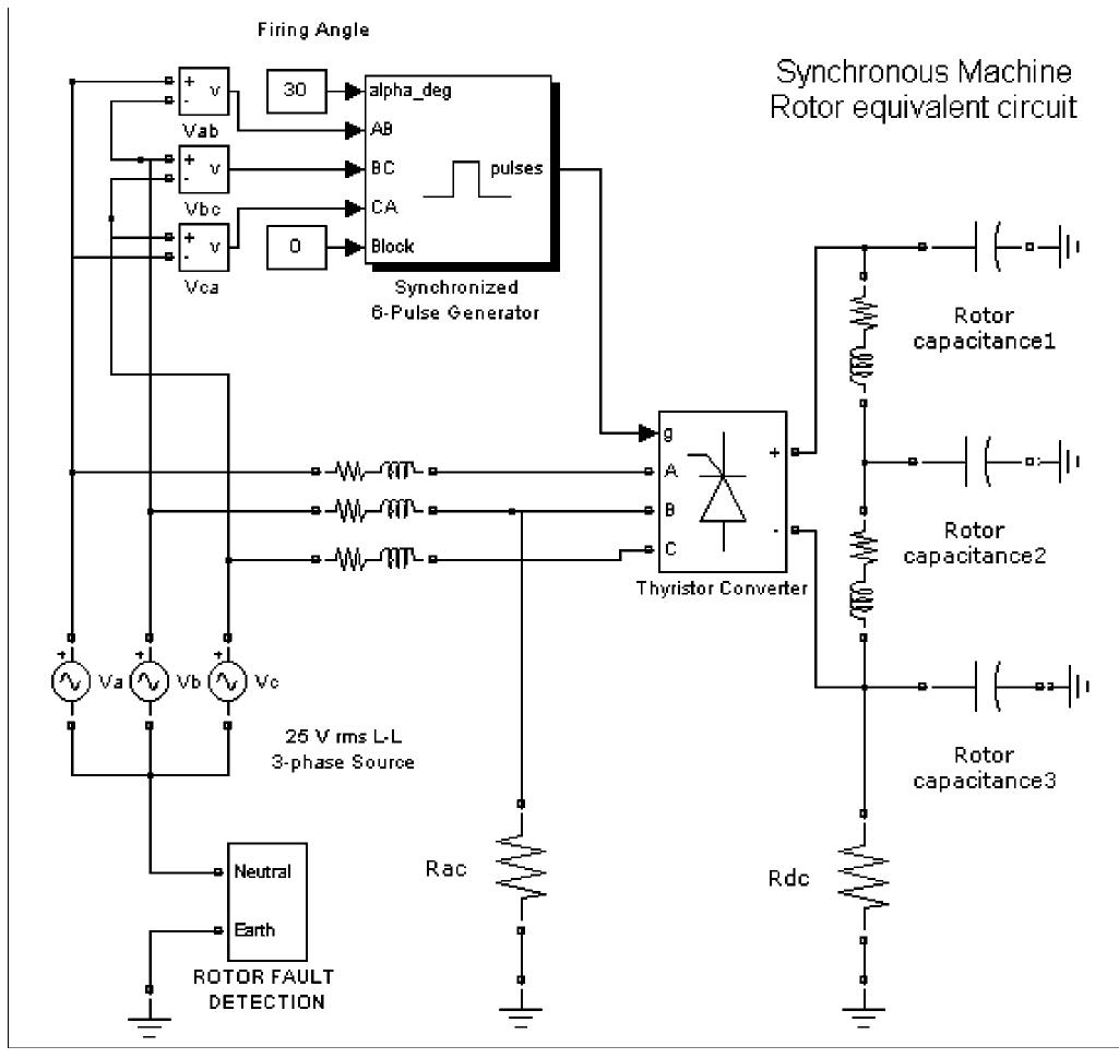 Excitation and generator one-line diagram.