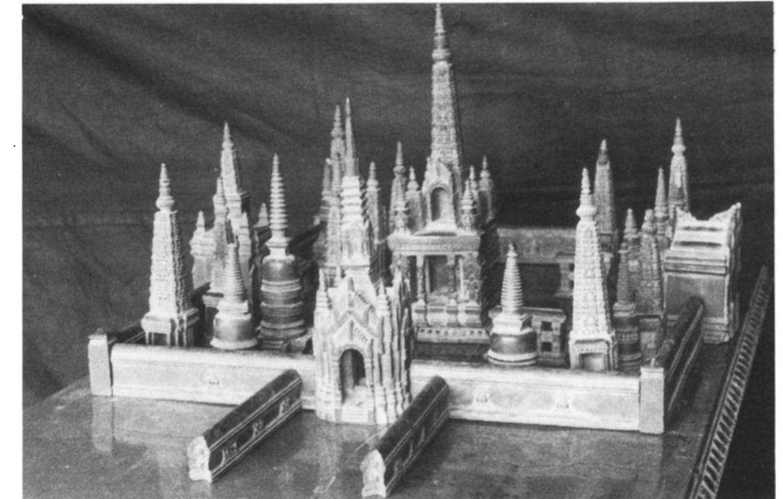 21. model of the mahabodhi temple complex. chinese