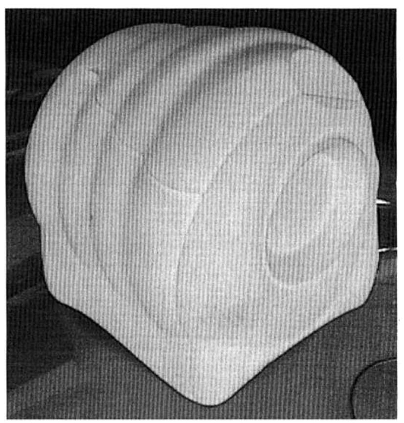 1:50-scale polyurethane model of the washing machine.