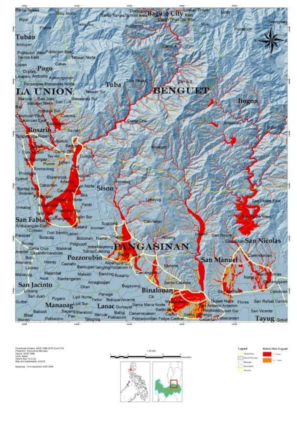 Figure 9 - from Project NOAH: Debris Flow Hazard Map