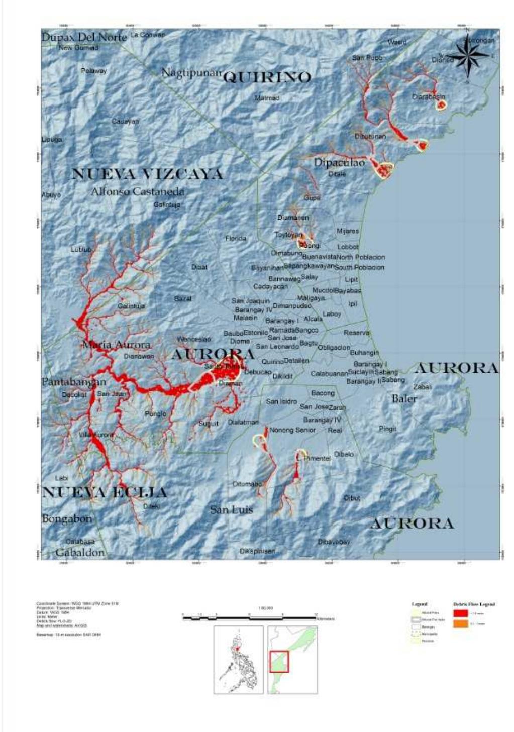 Figure 17 - from Project NOAH: Debris Flow Hazard Map