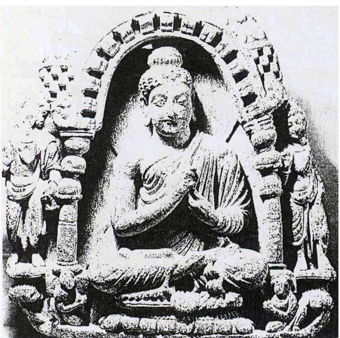‘ig. 26 the preaching buddha on inverted-lotus throne,
