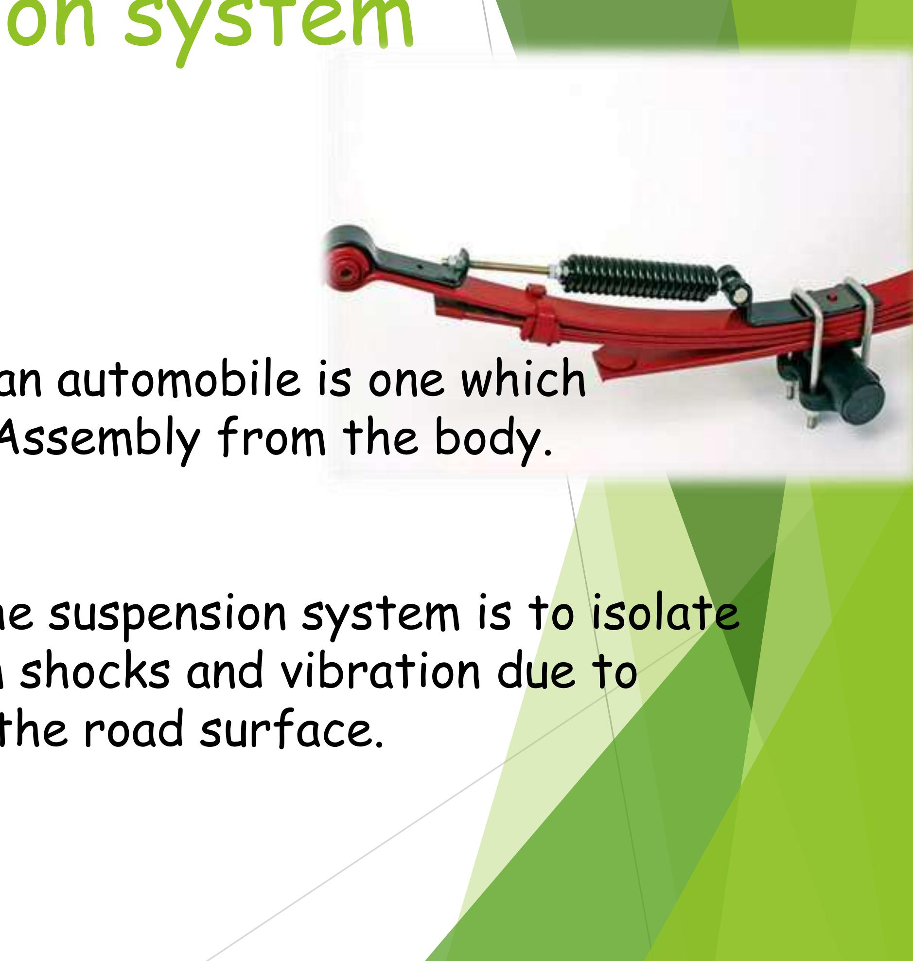 Figure 1 - SUSPENSION Introduction to suspension system