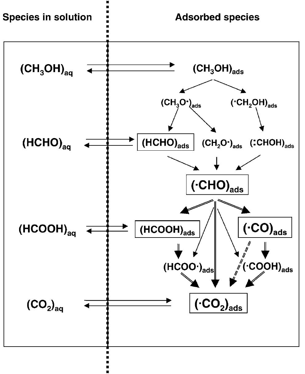 Detailed reaction mechanism of the oxidation of methanol on