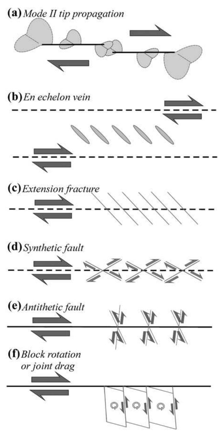 Schematic illustrations of wall damage zones. (a)