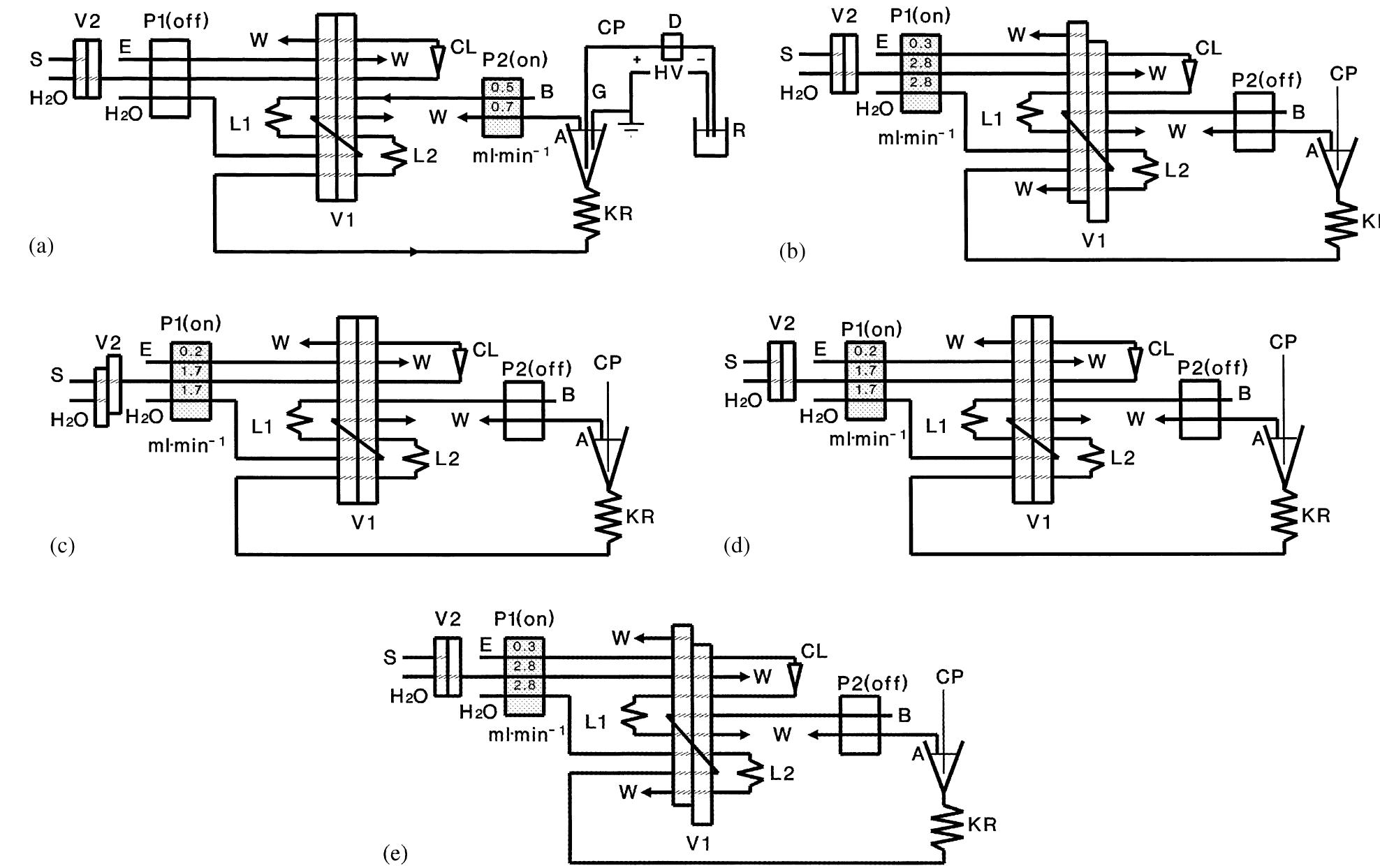 Schematic diagram of the fi-spe-cze system with sequences of