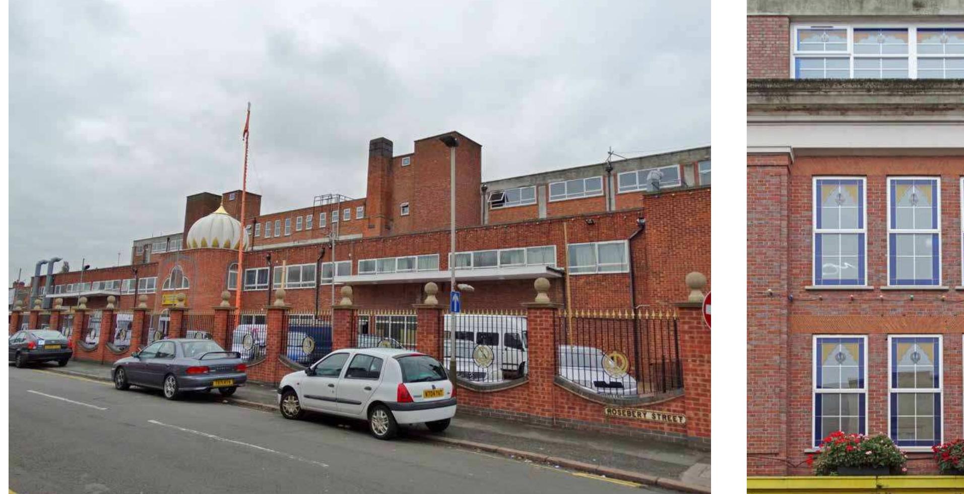 Views of the guru tegh bahadur gurdwara, east park road,