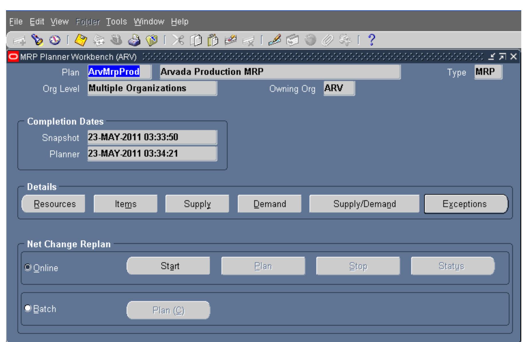Figure 13 - Accellent Supply Chain Planning Accellent Oracle
