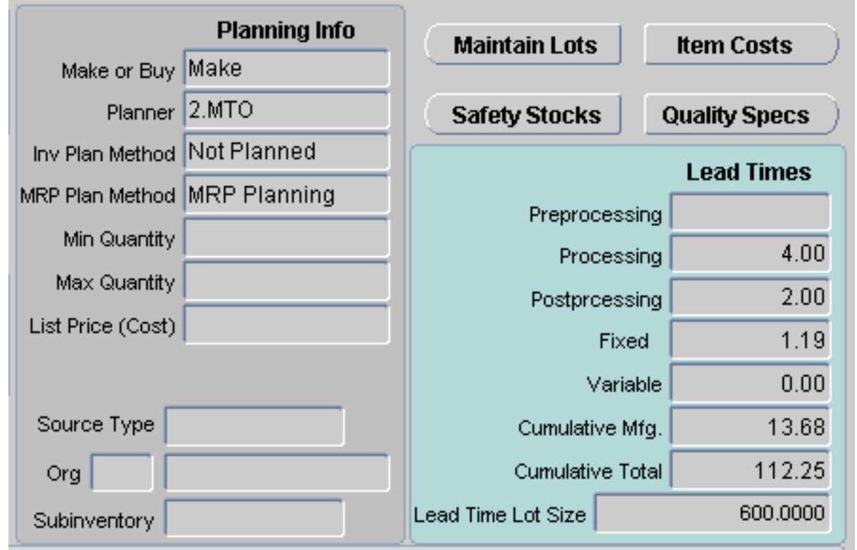 Figure 64 - Accellent Supply Chain Planning Accellent Oracle