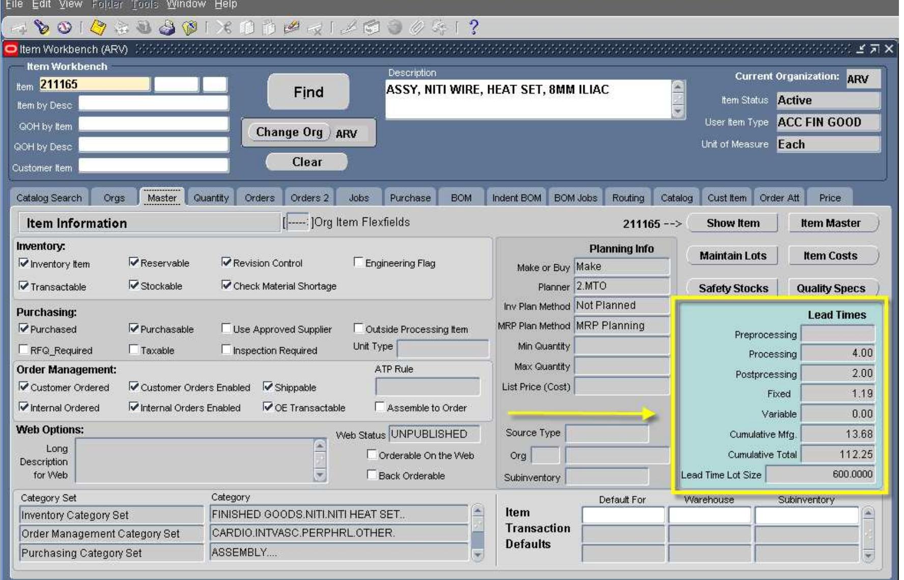 Figure 65 - Accellent Supply Chain Planning Accellent Oracle