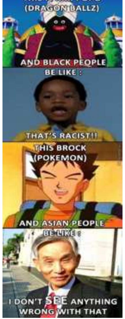 Is one example showing colorblindness and embodied racism.