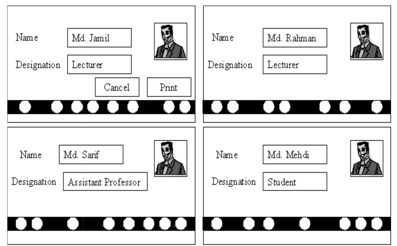 Id cards printed using id card printing software litho-code