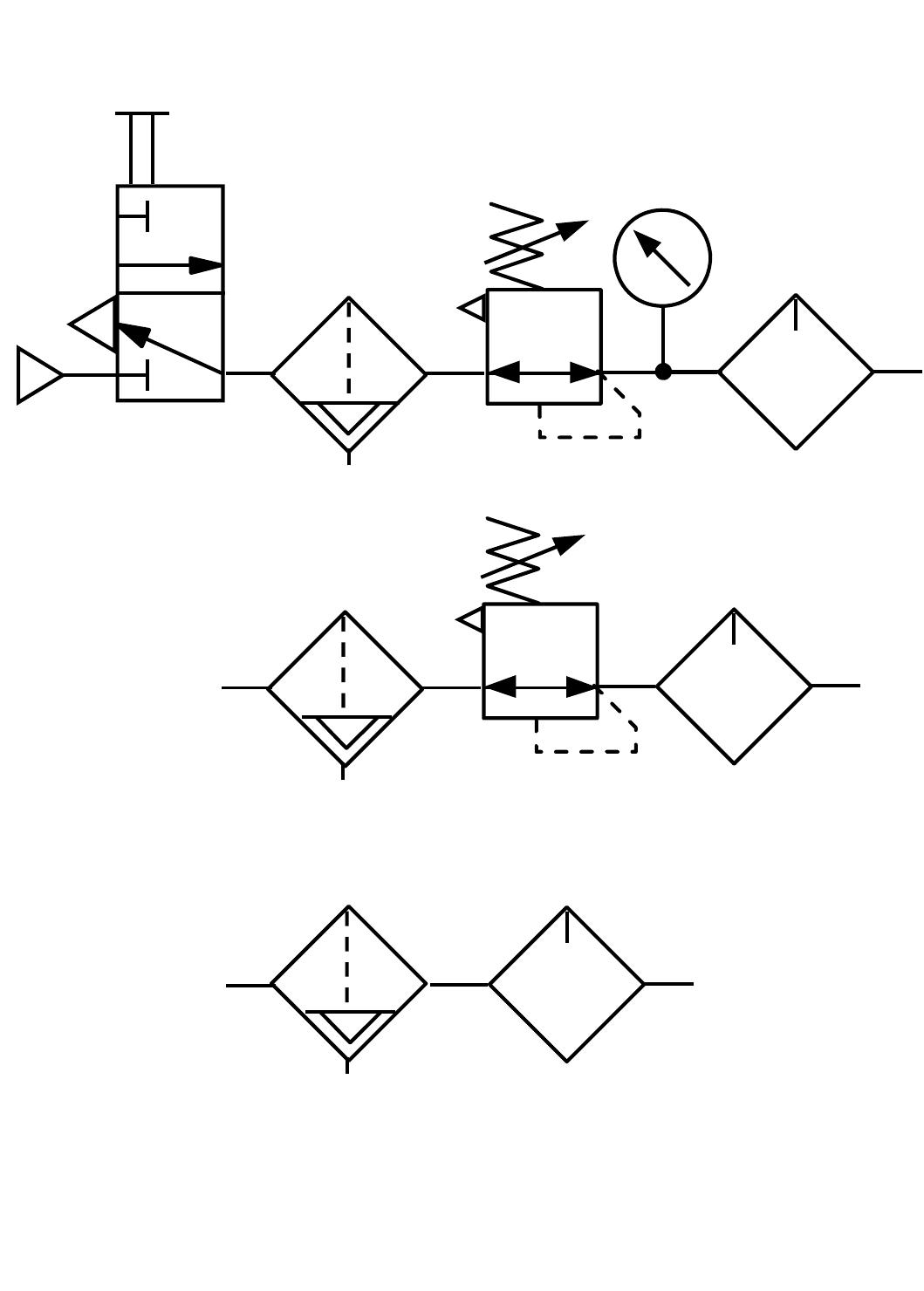 Figure 34 - Pneumatic Symbols Pneumatic Symbols For system