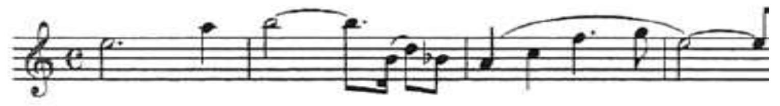 Here the rondo theme appears transposed one major third
