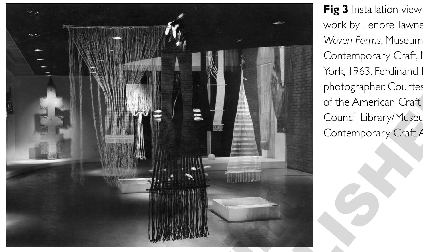 Figure 3 - Auther, Fiber Art and the Hierarchy of Art and