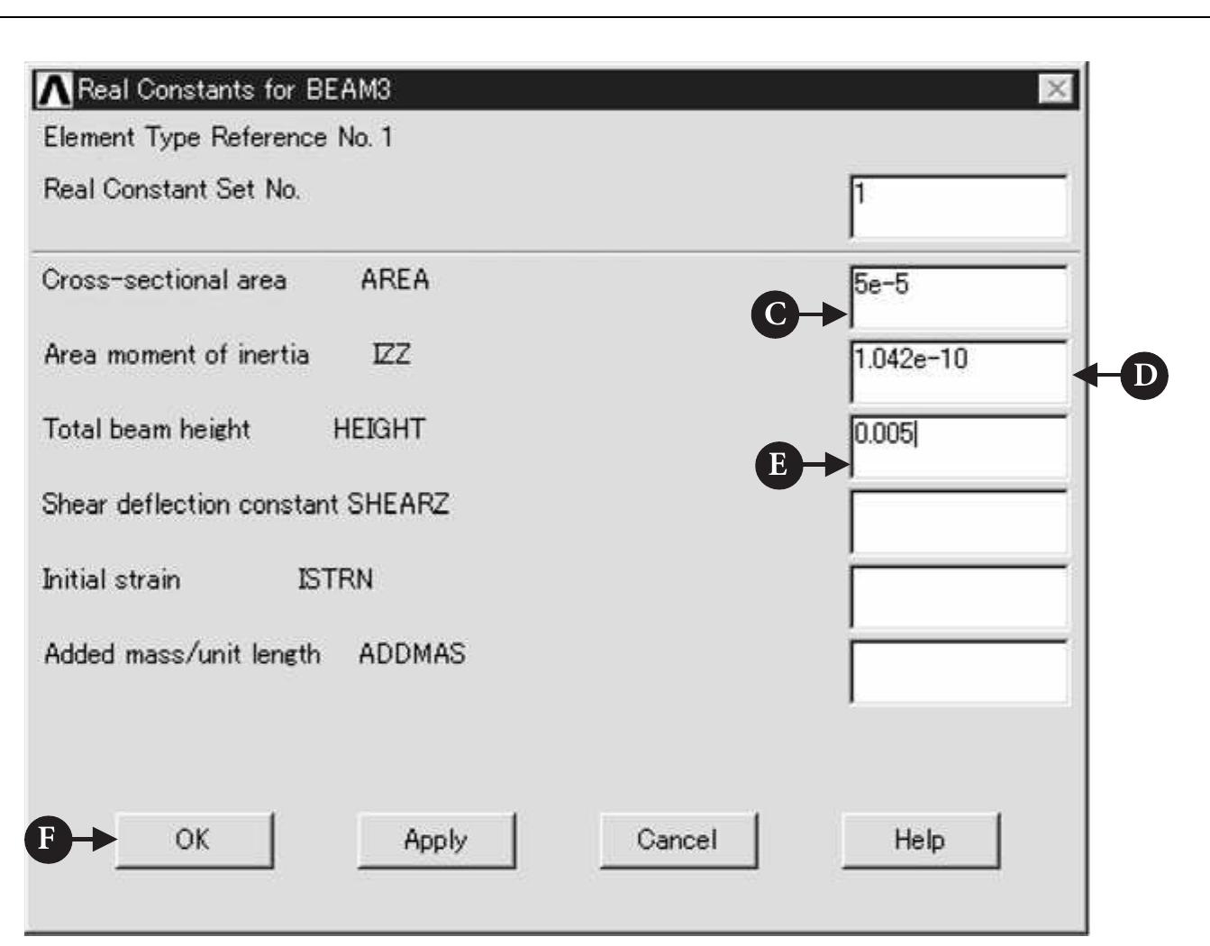 8 window of real constants.