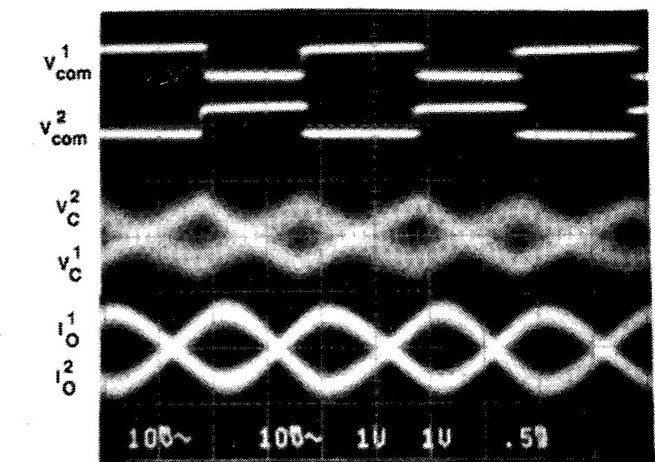 Oscillograms of key waveforms of two experimental modules