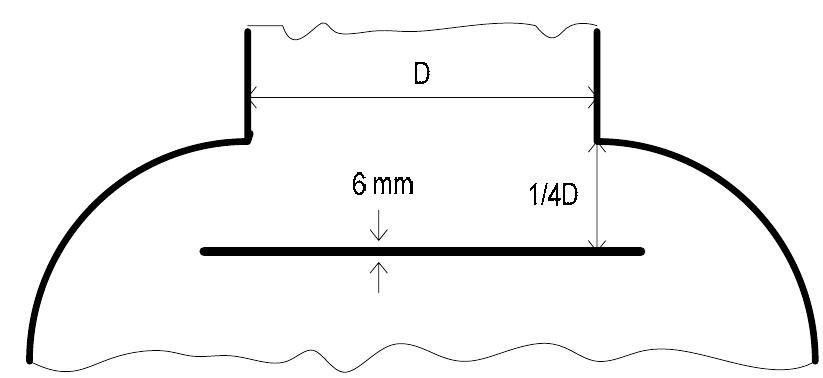 -b conventional impingement plate dimension modified