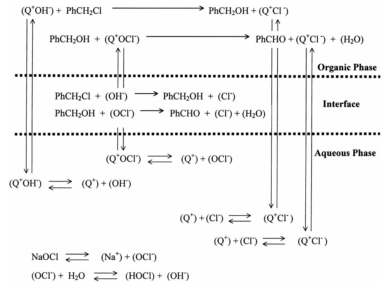 Diagram of the two-step ptc mechanism of the synthesis of