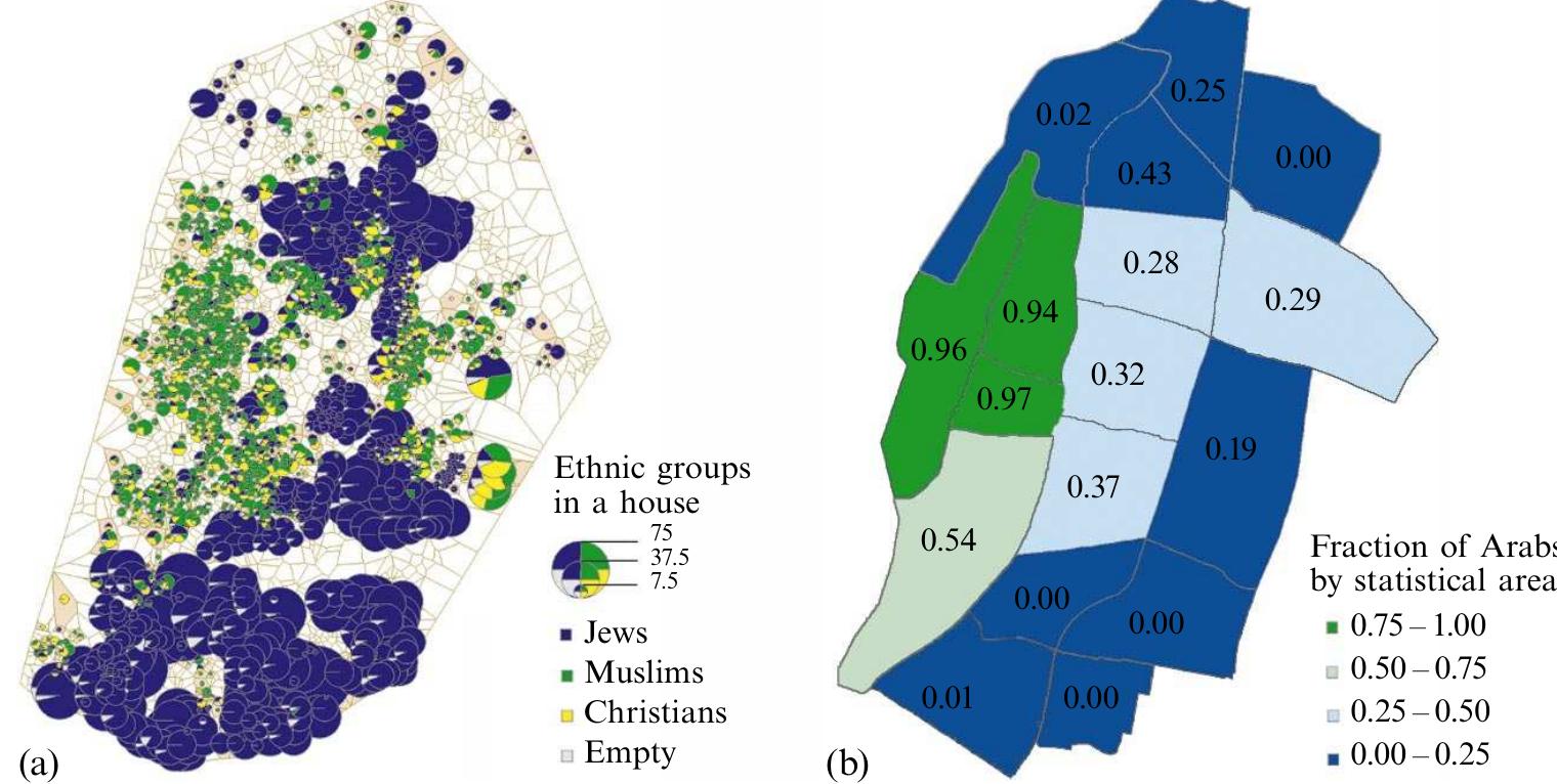 Color plate 3. model residential distribution at year 40