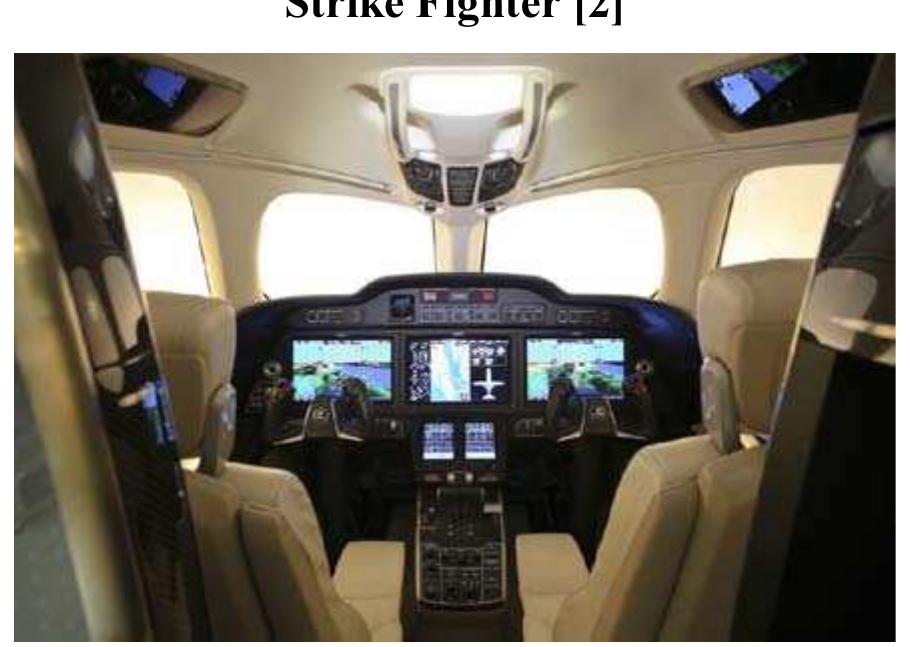 Honda jet cockpit equipped with garmin g3000, photo courtesy