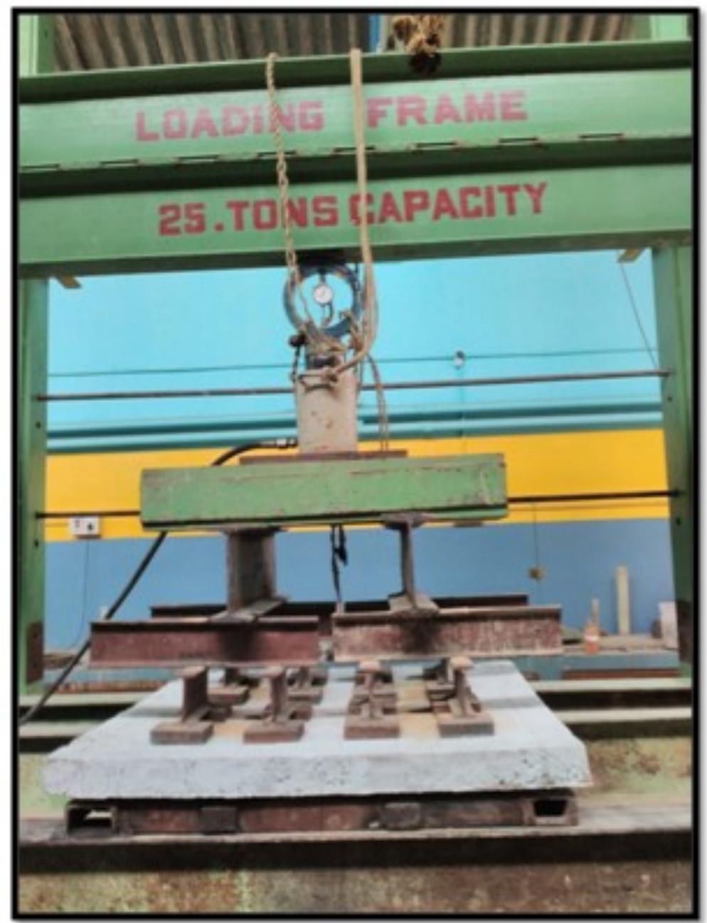 -5: testing of slabs for deflection and ultimate load then