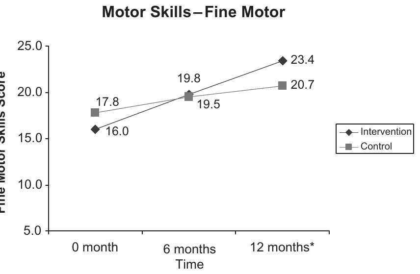 Motor skills domain — fine motor. figure 2 motor skills