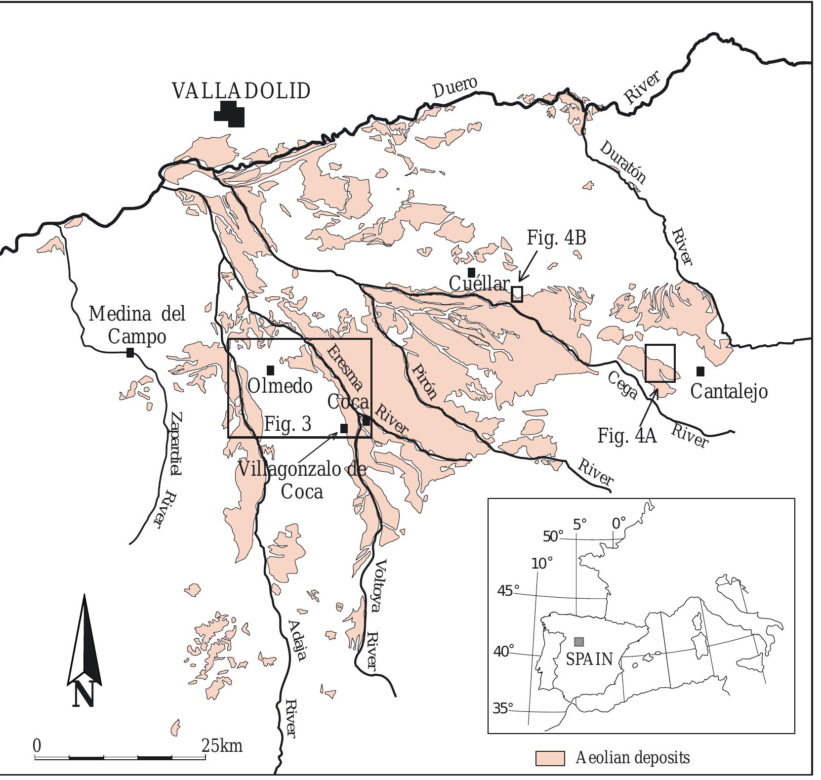 Location map of the study areas and distribution of the