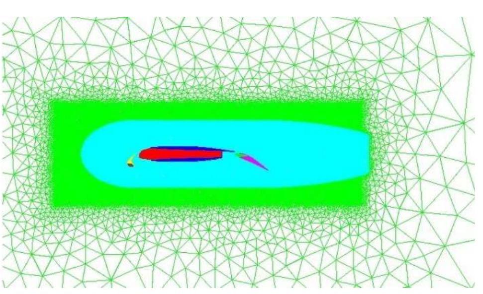 Trap wing: mid-span mesh section. ‘ig. 11 trap wing: k-é&-r,