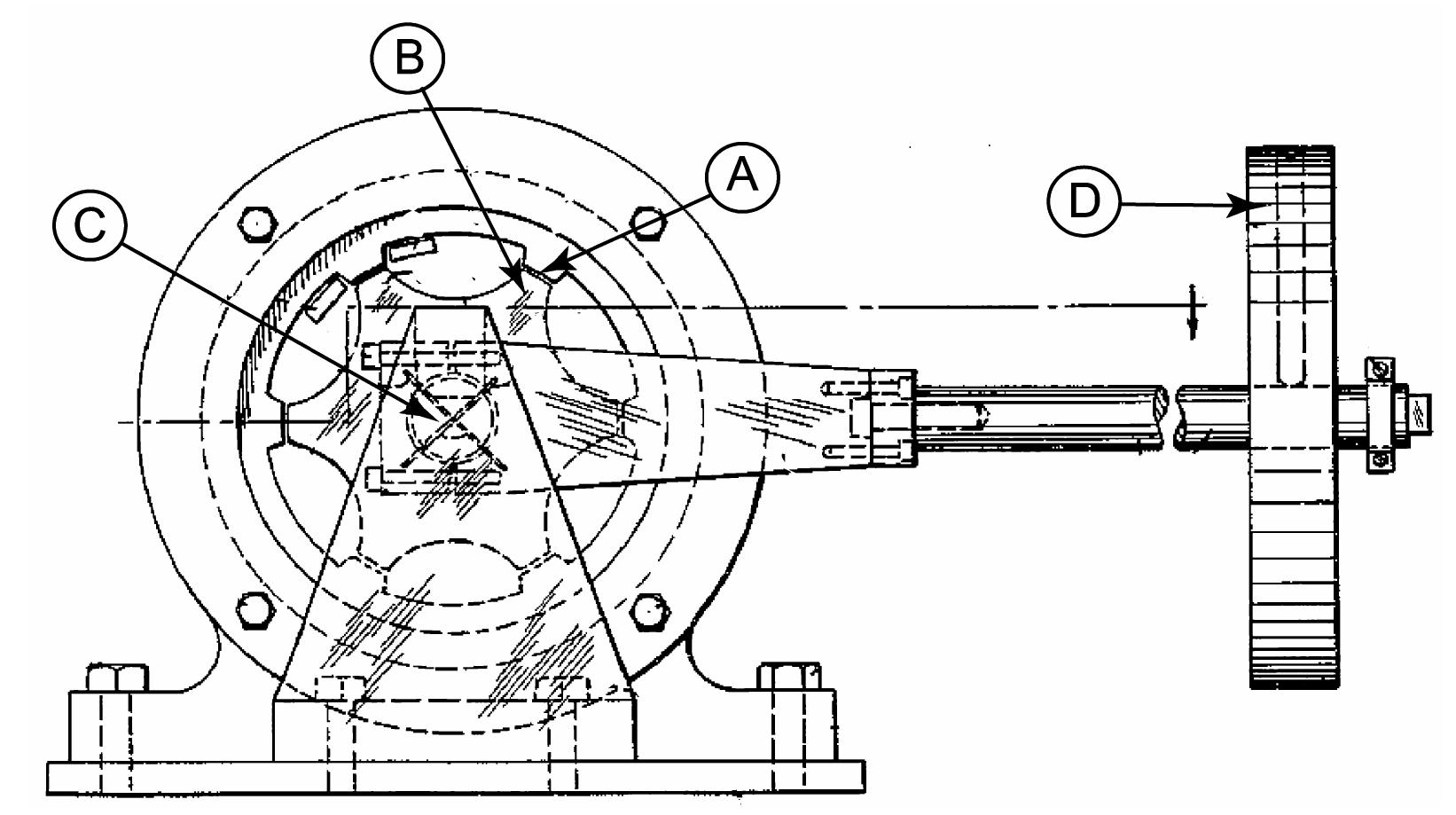 Original drawing of the seismometer invented by r. hautly