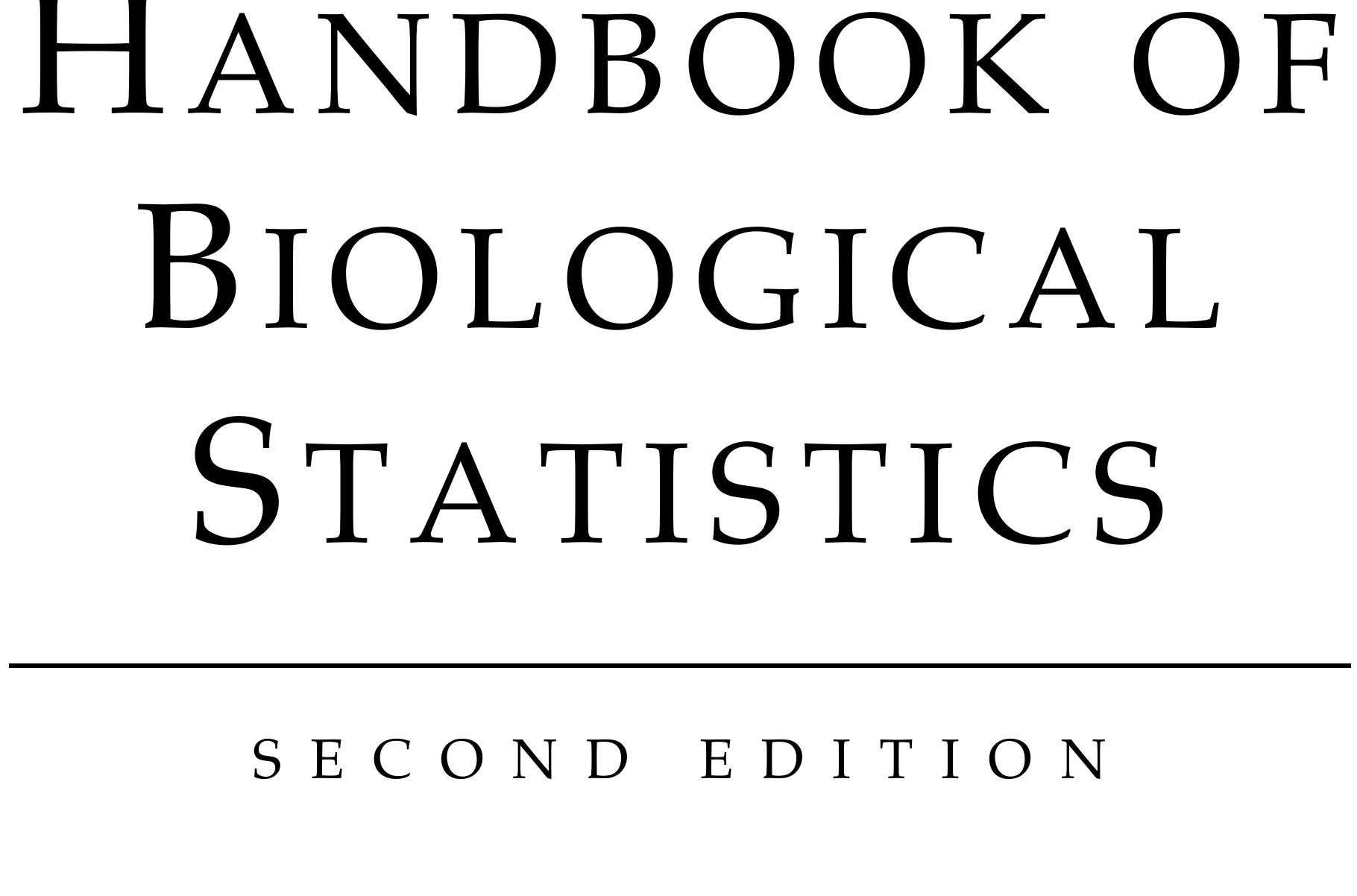 (PDF) Handbook of biological statistics