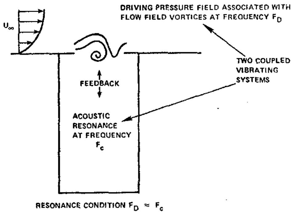 ~ schematic of simplified flow-cavity system the simpliest