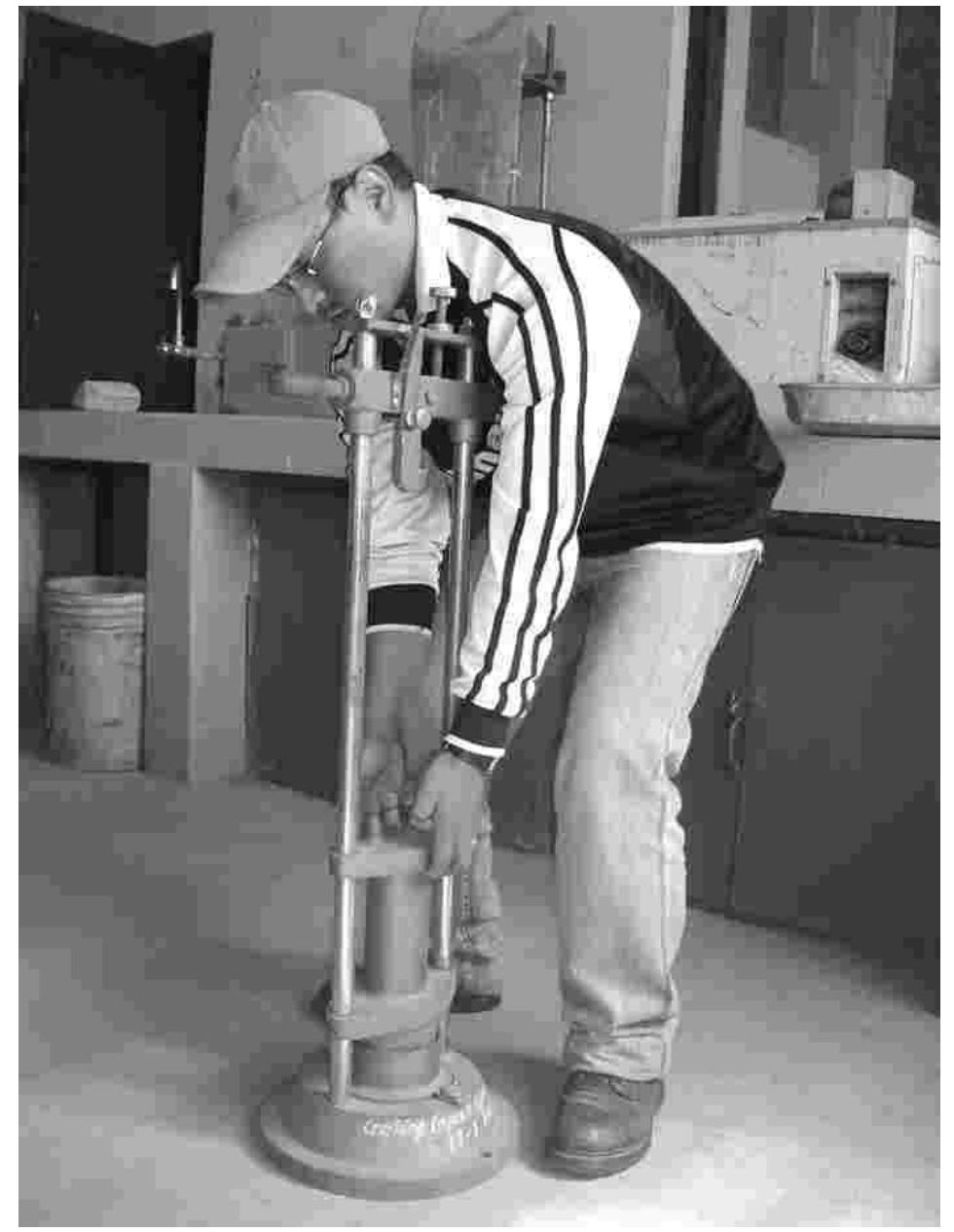 Diagram showing aggregate impact test absortion values of